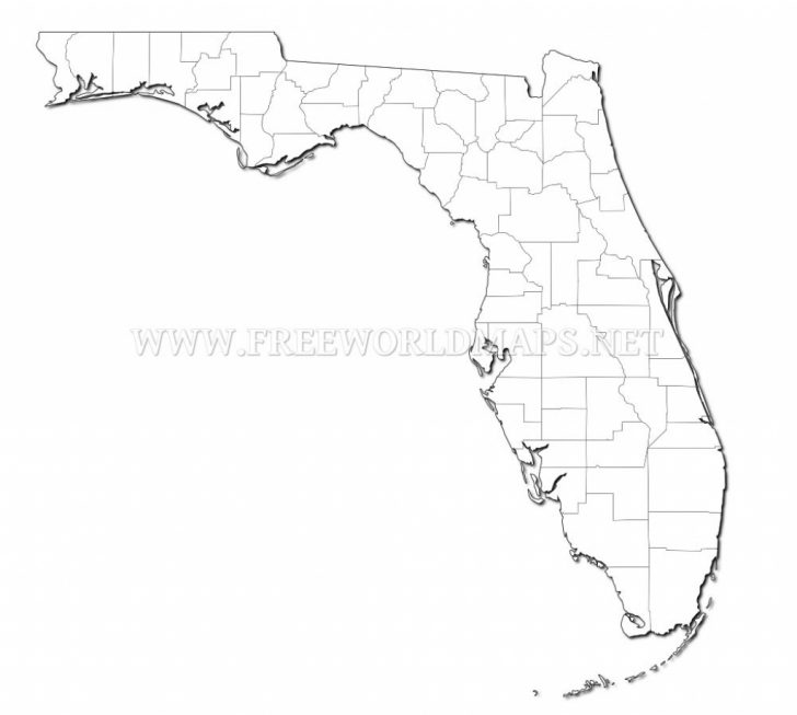 Blank Florida Map