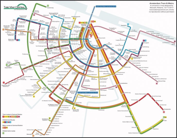 Holland Dutch Train Rail Maps - kaart