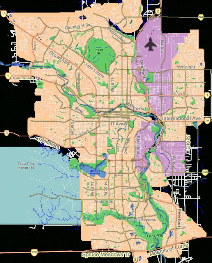Calgary Street Map Pdf