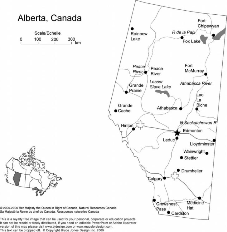Map Of Alberta Worksheet | Download Them And Print Throughout Free ...